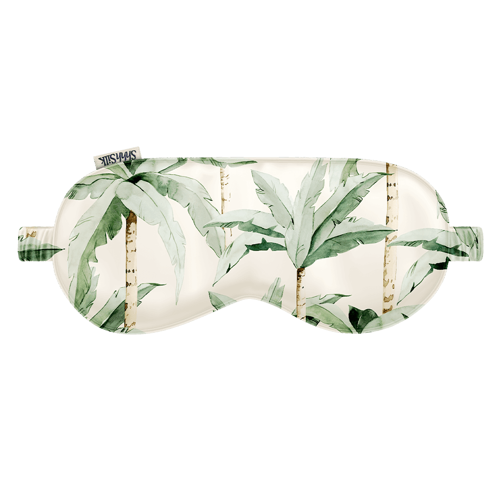 Buy Watercolour Palm Silk Eye Masks Online - Sleep Mask - Shhh Silk